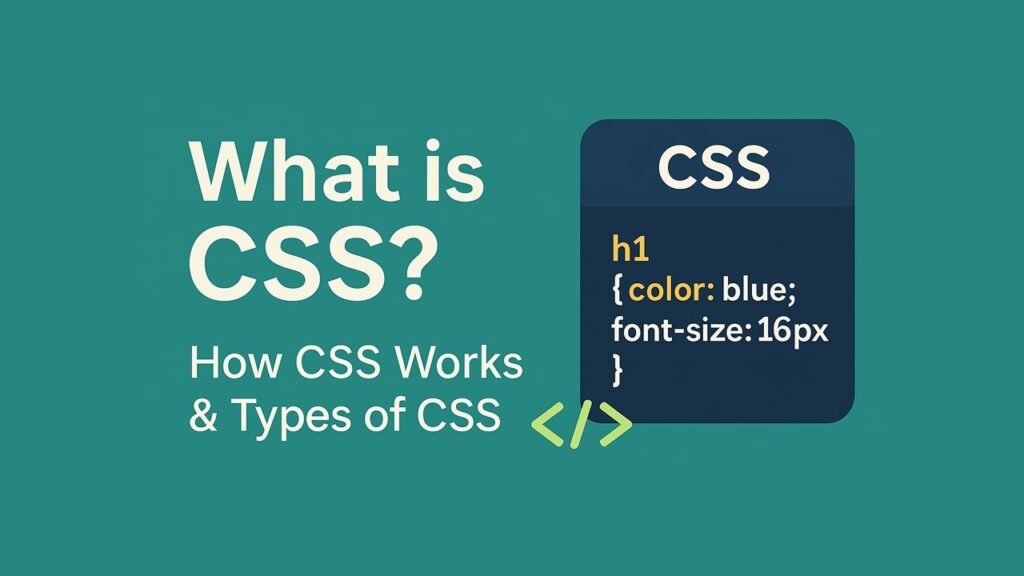 What is CSS? How CSS Works & Types of CSS (Inline, Internal, External) - Technology, Design ...